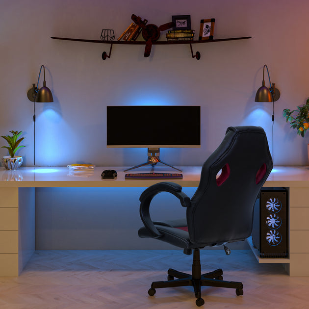 Milano Adjustable Ergonomic Racing Chair Computer Executive Chair ...